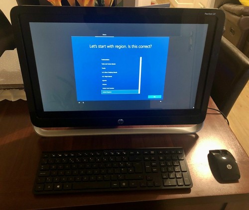 HP 22-H010EA TouchSmart All in One Desktop PC 8GB RAM 240GB SSD WIN 11 ...