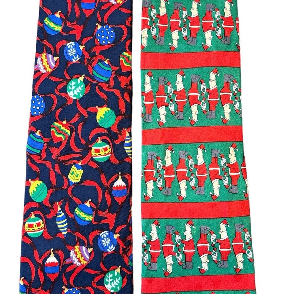 Men's Christmas Holiday Novelty Classic Neck Ties Dilbert Colorful ...