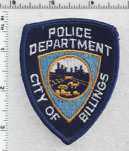 Billings Police (Montana) 1st Issue Cap/Hat Patch | eBay