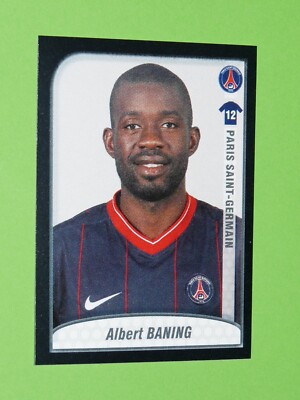 #379 ALBERT BANING PARIS SAINT-GERMAIN PSG PANINI FOOTBALL FOOT 2009 ...
