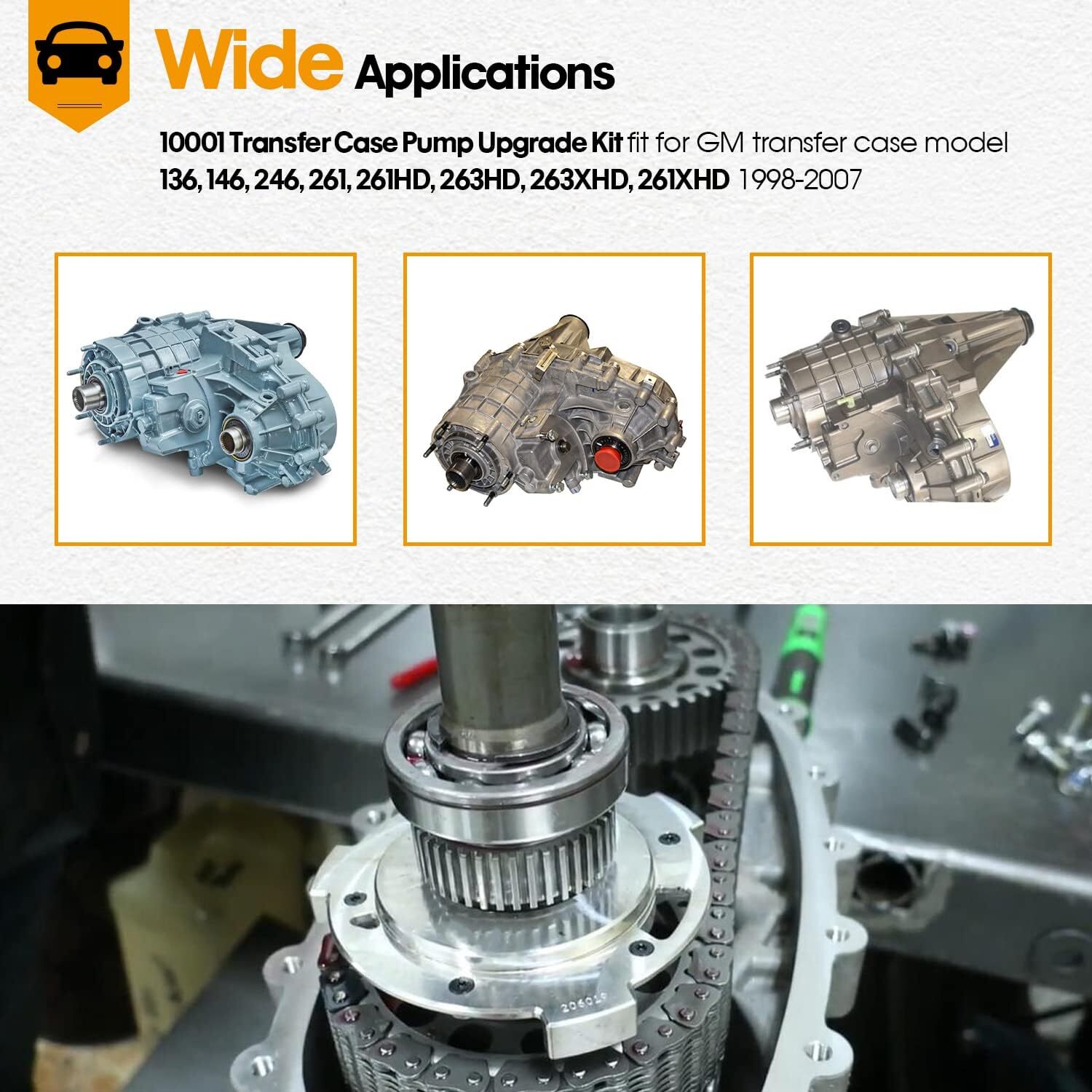 10001 Transfer Case Pump Upgrade Kit For136 146 246 261 261HD 263XHD ...