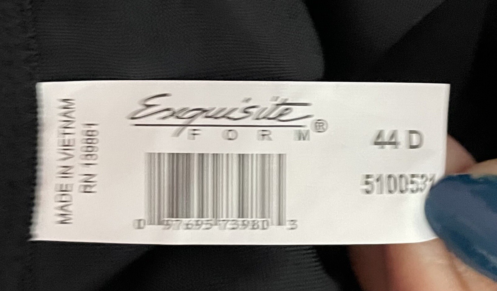 Exquisite Form Black Shiny Satin Stretch Nylon Bra Womens Plus 44D | eBay