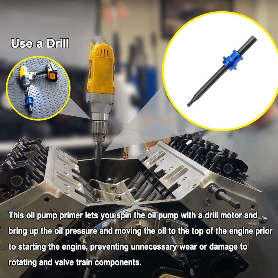 Oil Pump Primer Tool SB Small Block For Chevy V6 V8 SBC 350 BB Big ...