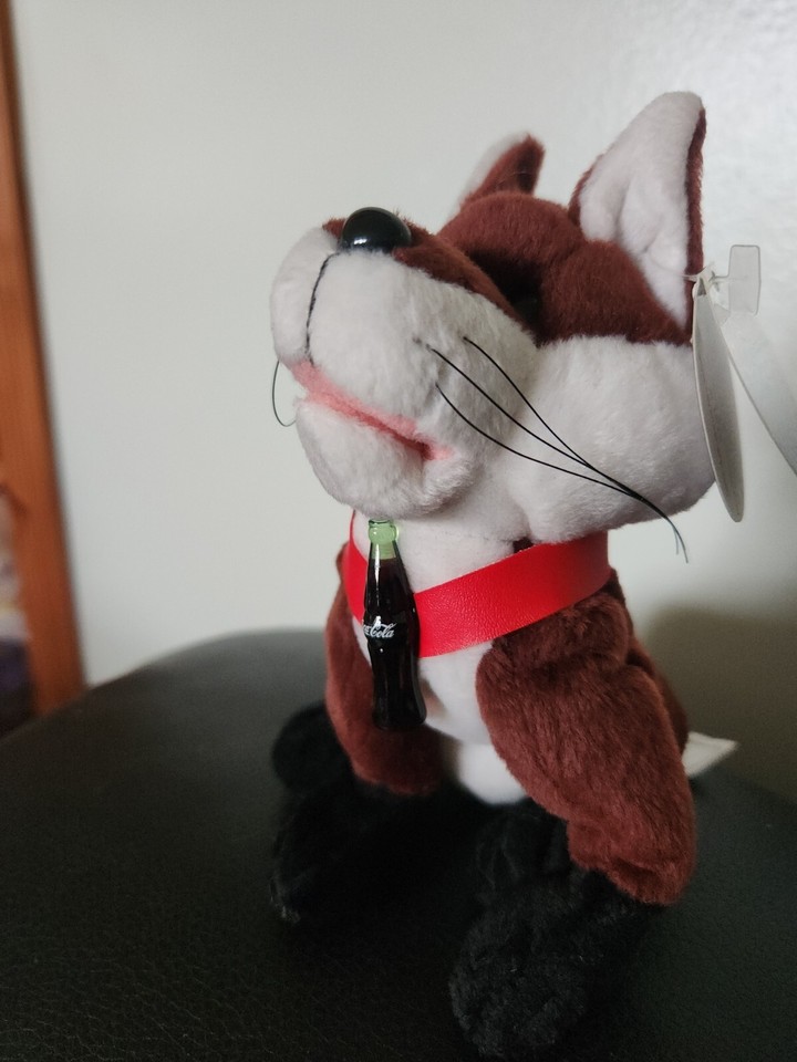 Coca-Cola I999 Germany FANNIE The Fox Plush Stuffed Animal Beanie NWT ...