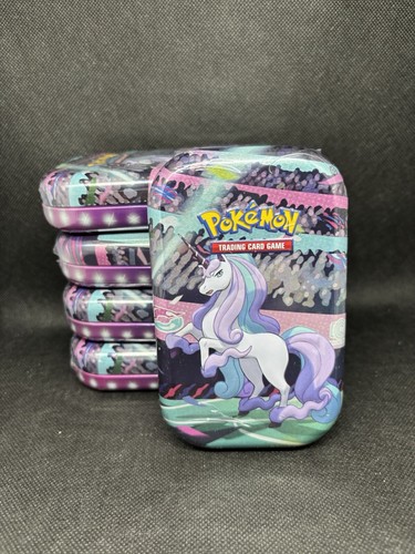 Lot Of 5 Sealed Pokemon TCG GALAR POWER Mini Tin H21 COSMIC ECLIPSE ...