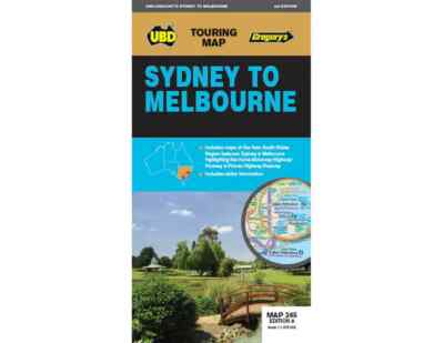 UBD Sydney to Melbourne Map 245 Touring Map 9780731932559 | eBay