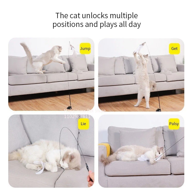Automatic Cat Toys Interactive Pet Toys for Indoor Cats,USB Cat Teaser ...