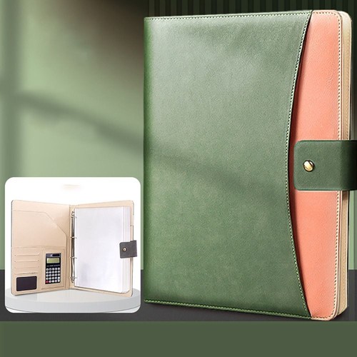 Leather Document Holder A4 Contract File Folders Zipperd Portfolio ...