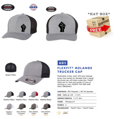 BLACK LIVES MATTER BLM Trucker Cap FLEXFIT HAT | eBay