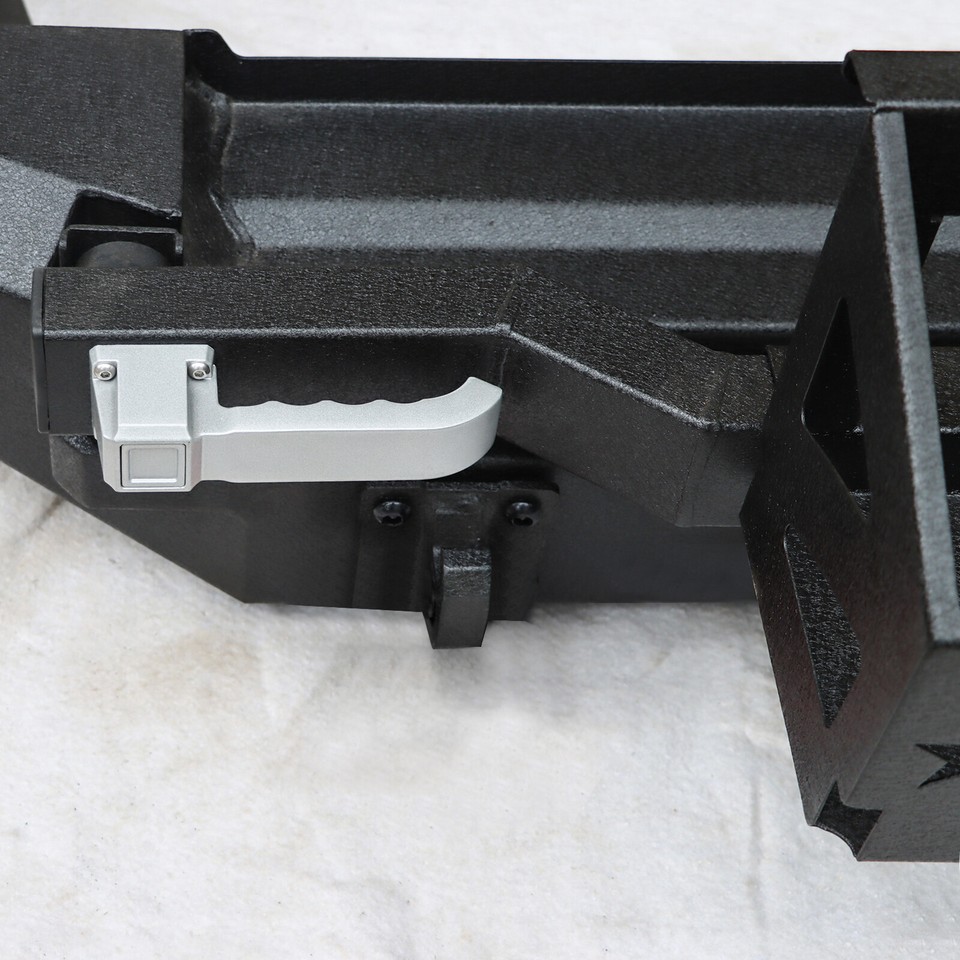 Rear Bumper w/Spare Tire Carrier & Fuel Tank Rack For 2015-2020 Toyota ...