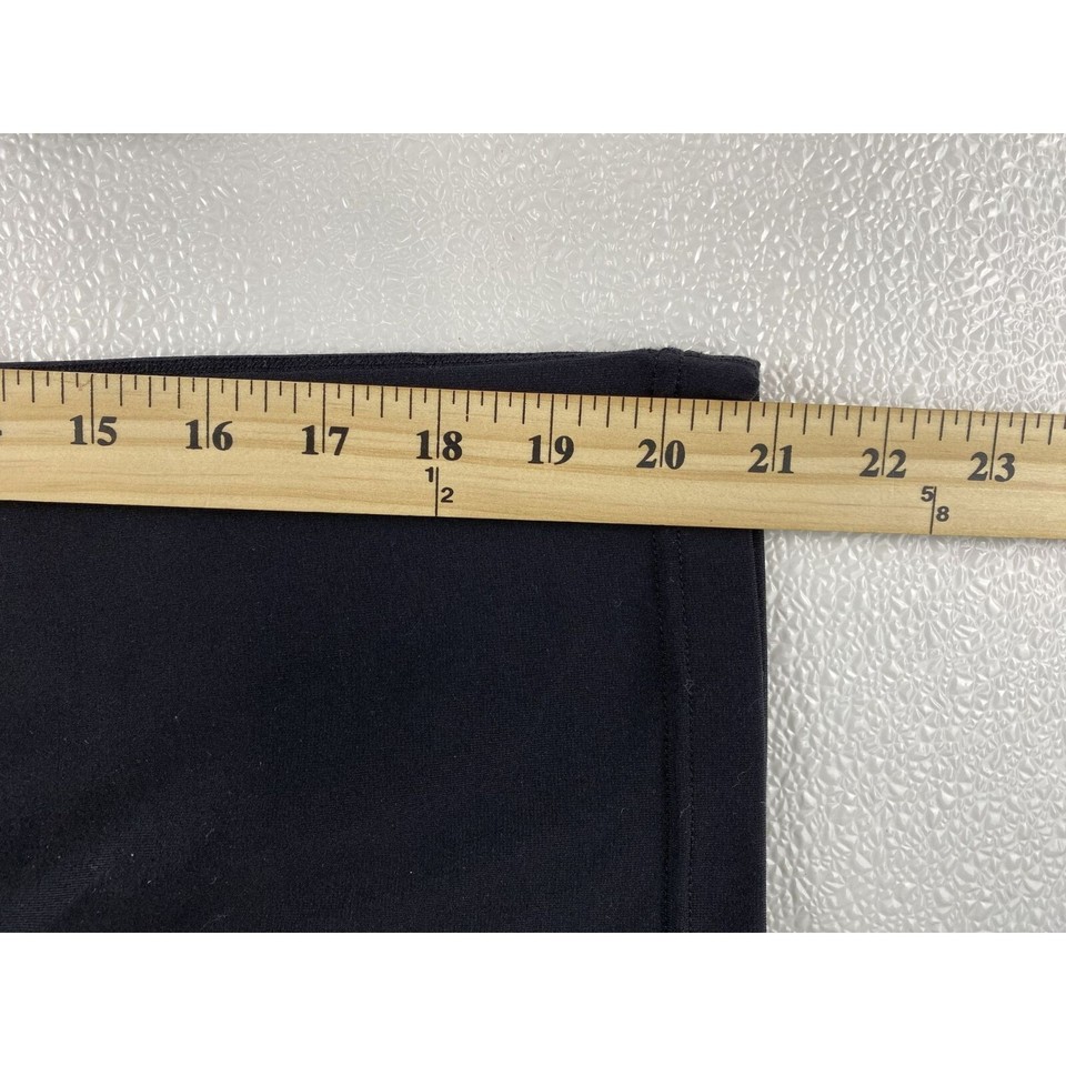 Womens Small Black Teal Performance Athletic Workout Capri Leggings ...