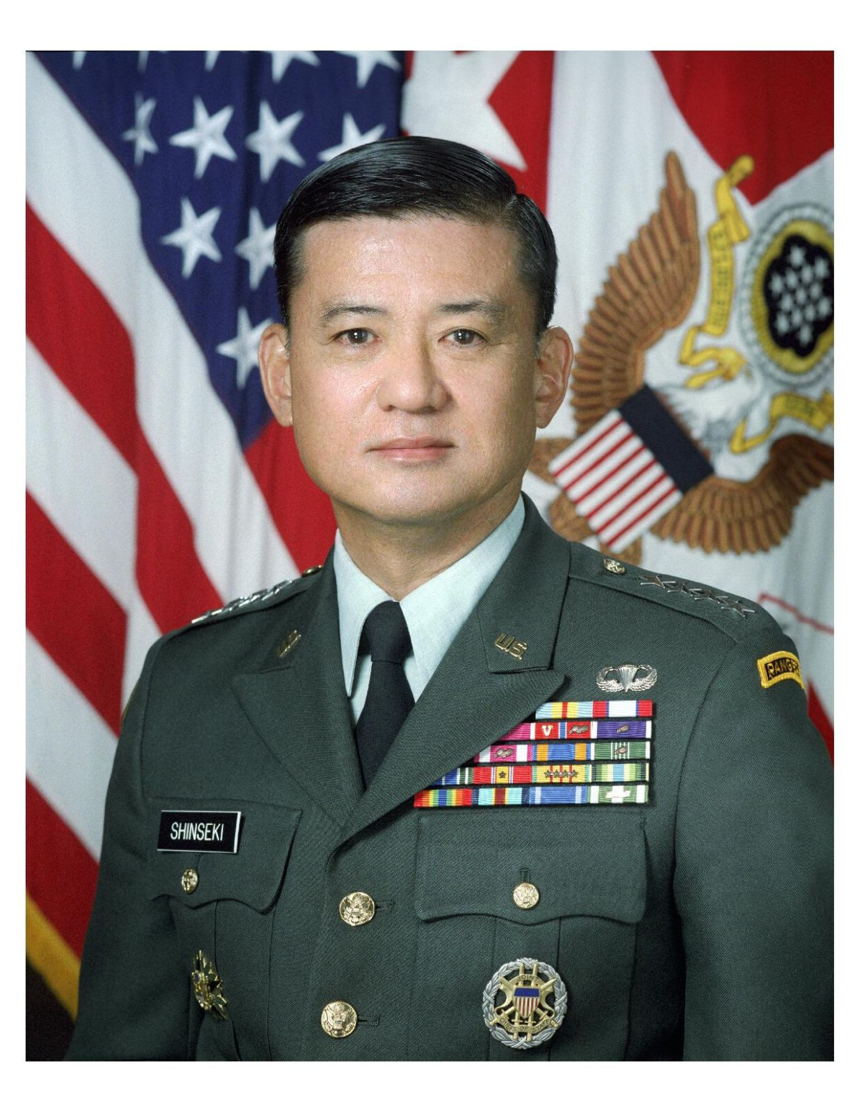 United States Army General Eric K. Shinseki 8x10 Portrait Photo On 8.5 ...