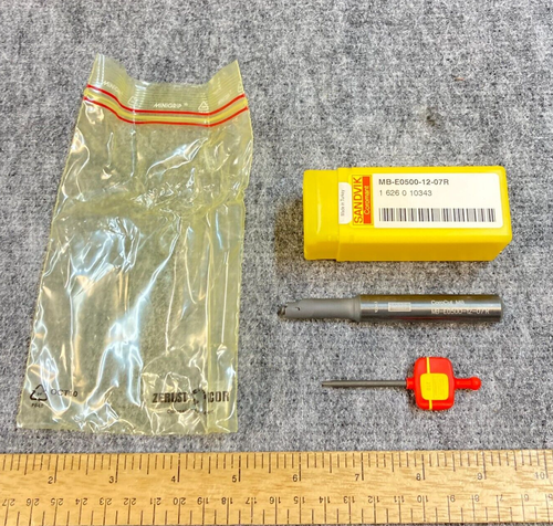 Sandvik Coro Cut Coolant Thru Carbide Milling Shank MB-E0500-12-07R NEW ...