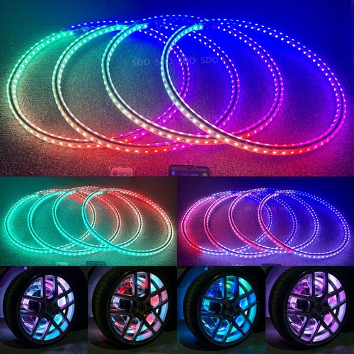 Double Sided 15.5'' Color Chasing LED Wheel Lights For Truck Car Rim ...