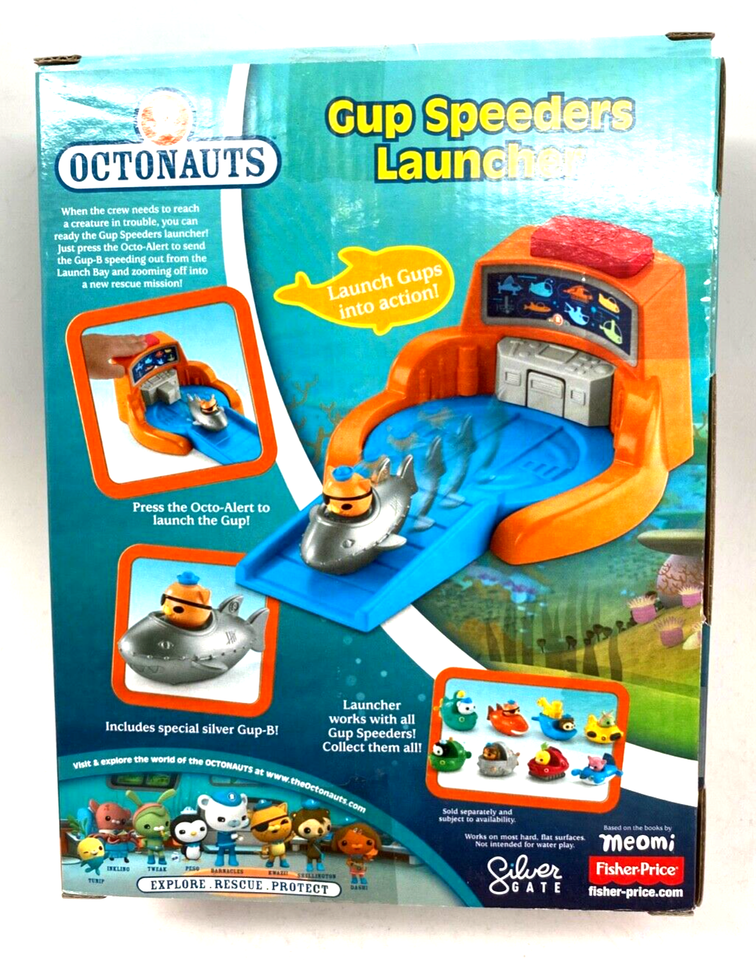 Octonauts Gup Speeders Launcher Playset with Silver Gup-B - NEW RARE ...