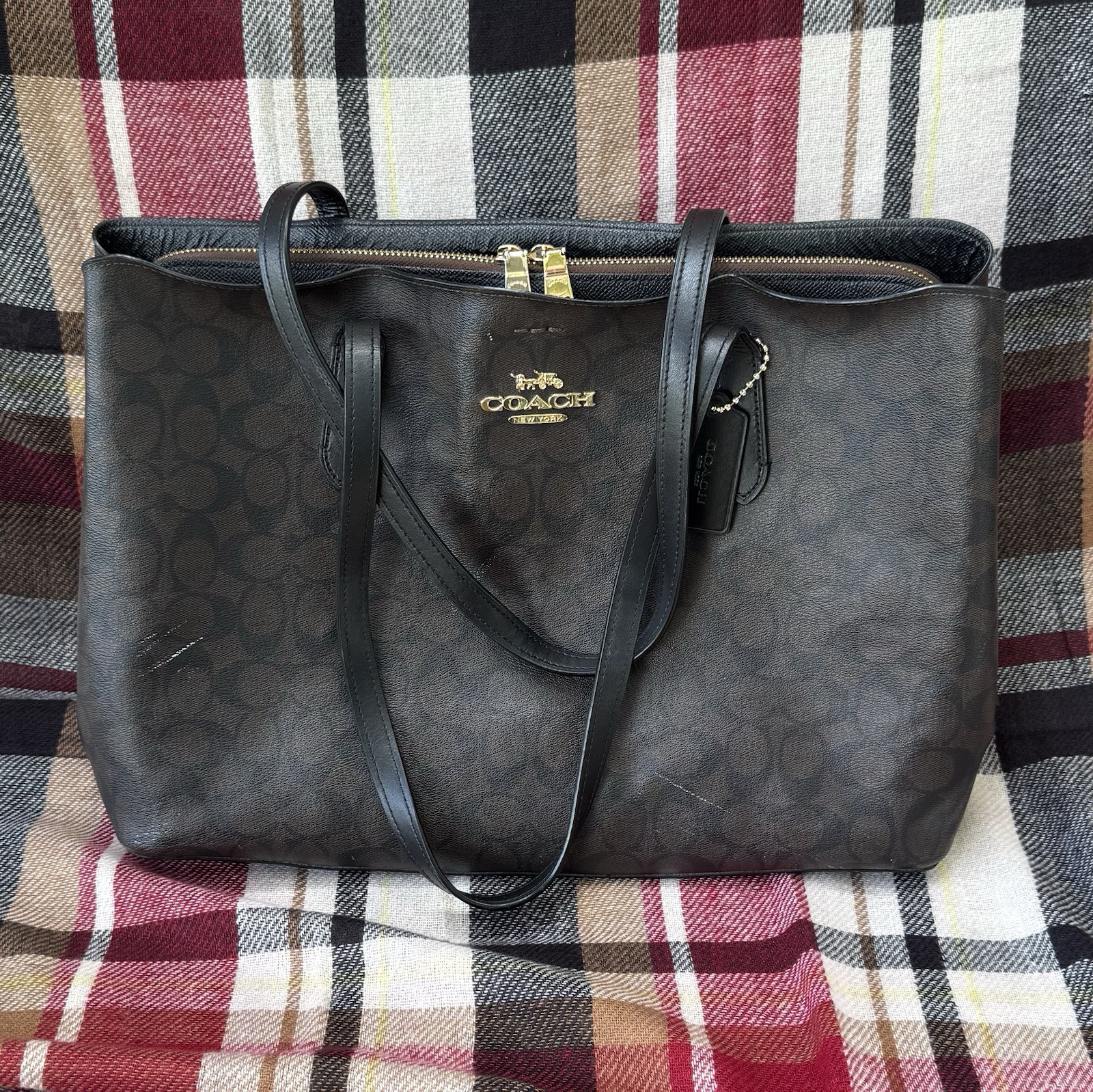 Coach Large Shoulder Bag Carryall Tote Avenue Interio… - Gem