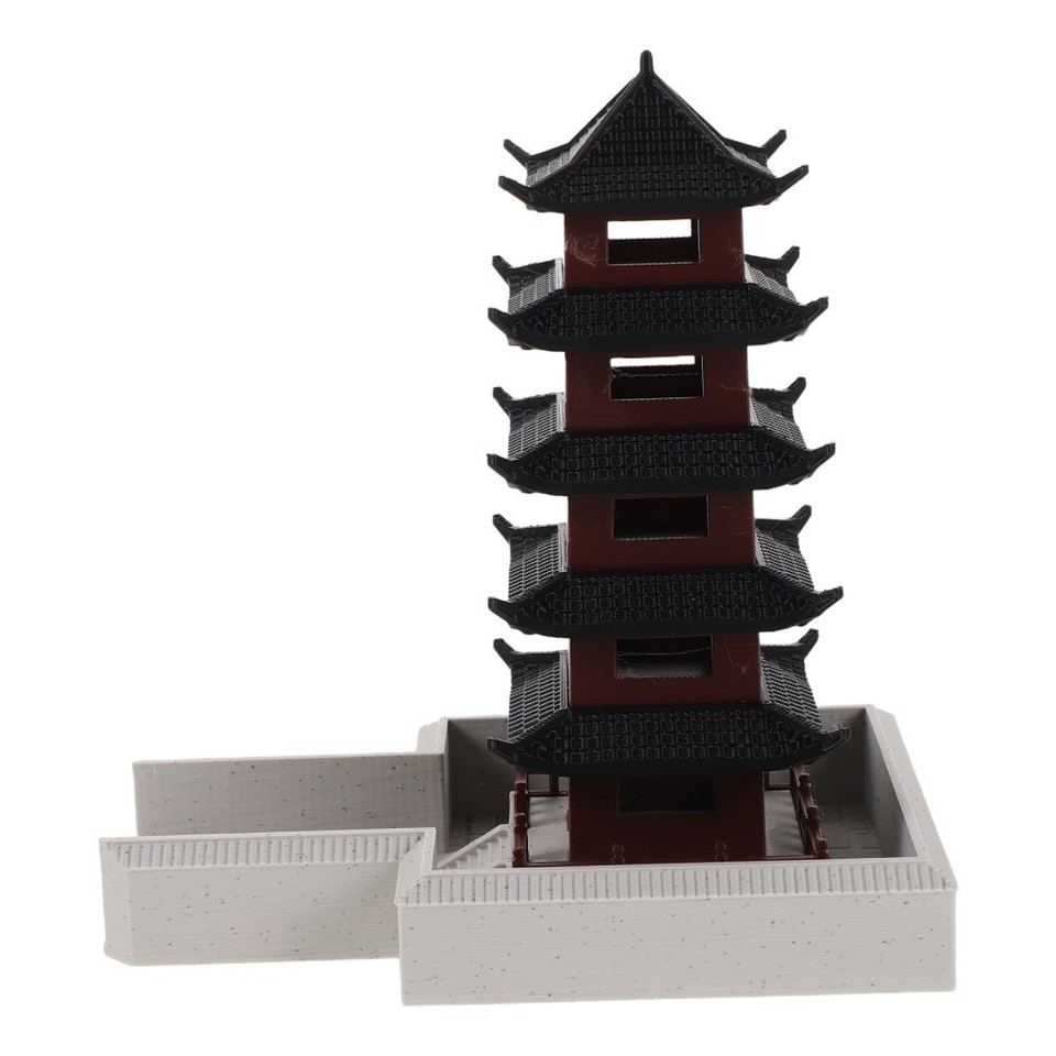 Pagoda Model Ornaments Bonsai Decorations Architectural Building | eBay ...