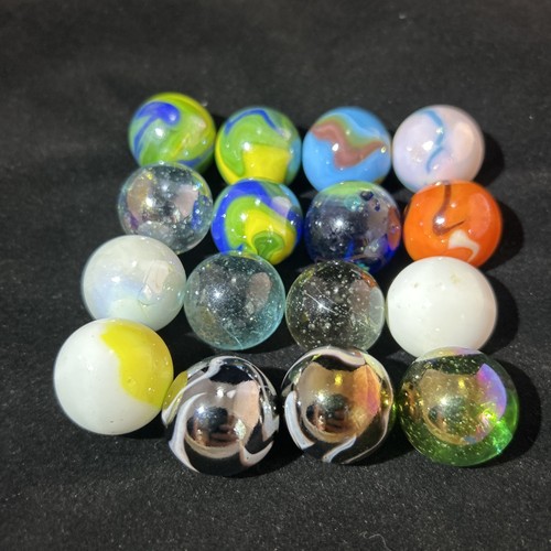 Set of 16-Glass Shooter Marbles - Size 1 Inch (25mm) - Assorted Colors | eBay