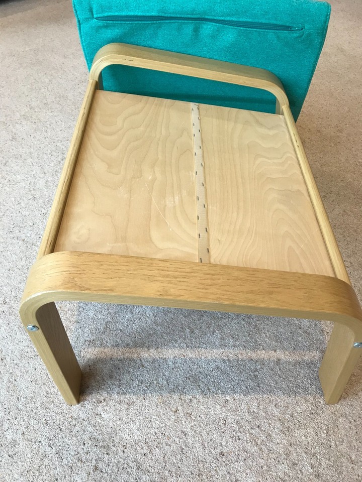 Poang Ikea Foot Stool with Warm Green Cushion - Unused from purchased ...