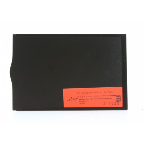 Linhof 13x18 cm Single Metal Cassette Film Holder Magazine... + TOP ...