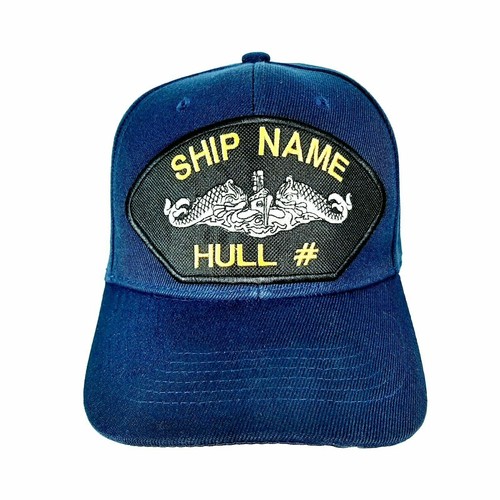US Navy Submarine Service USS Custom Embroidered Name/Ship # Hat ...