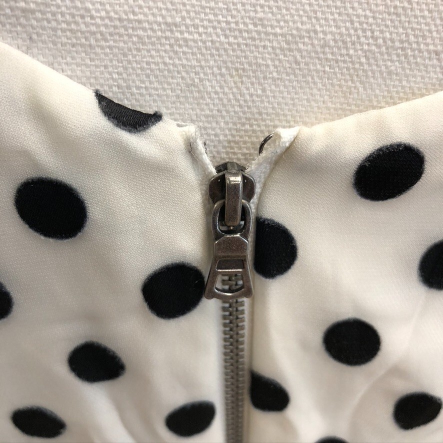 Alice + Olivia Dress Womens 4 Midi Mable Faux Wrap Dot Belted Summer ...