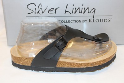 LADIES SHOES/FOOTWEAR - Silver Linings Rosas thong black | eBay Australia