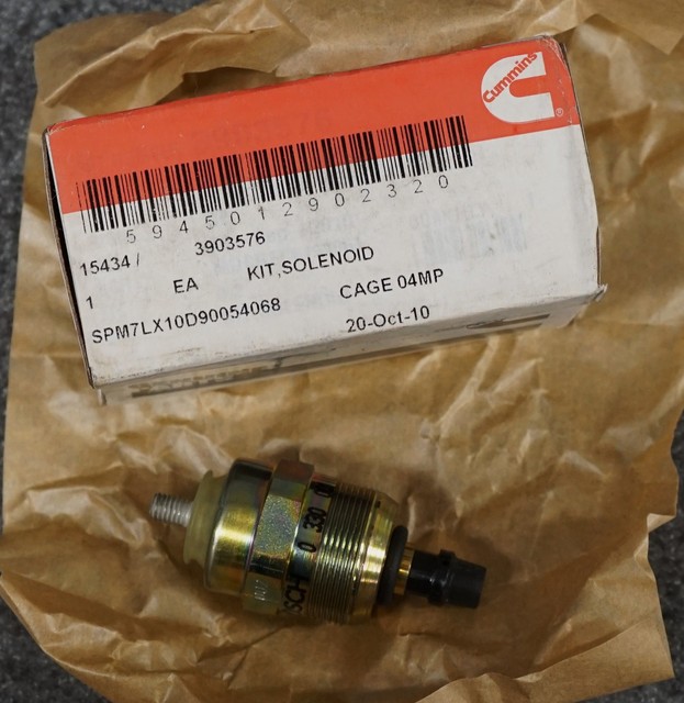 Cummins Fuel Shut off Solenoid Kit 3903576 NSN 5945-01-290-2320 for ...