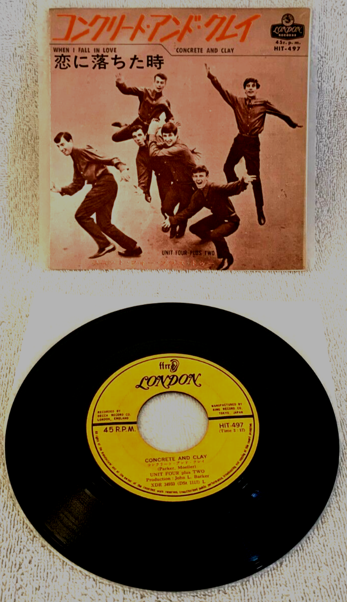 UNIT FOUR PLUS TWO "CONCRETE AND CLAY" ULTRA-RARE 1965 JAPANESE SINGLE ...