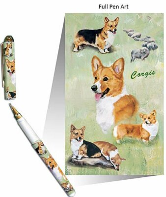 New Welsh Corgi Pen Pet Dog by Ruth Maystead Corgis - Black Ink | eBay