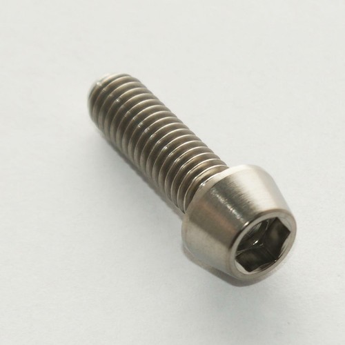 M6 x 18mm Titanium Allen Taper Cap Head 18 bolt machine screw cap Ti ...