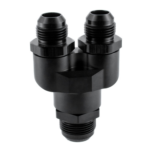 1pcs 16 AN to 2x 12AN Parallel Y Distribution Block Custom W/ 1/4 NPT ...