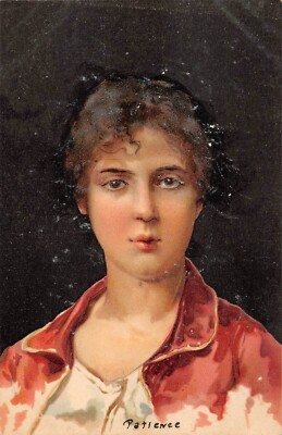 Antique Portrait of Patience Divided Back Postcard 1900s | eBay