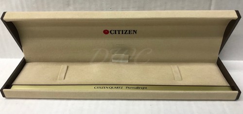 CITIZEN Quartz perma bright Watch Box Long Storage Case RARE VINTAGE | eBay