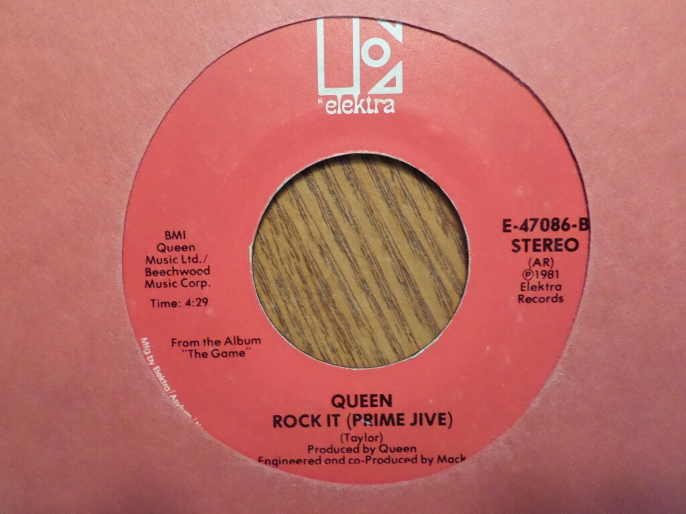 ELEKTRA 45 RECORD /QUEEN/NEED YOUR LOVING TONIGHT/ROCK IT/ VG+ VINYL | eBay