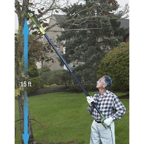 Electric Pole Chain Saw Tree Branch Limb Log Bush Trimmer Pruner Garden ...