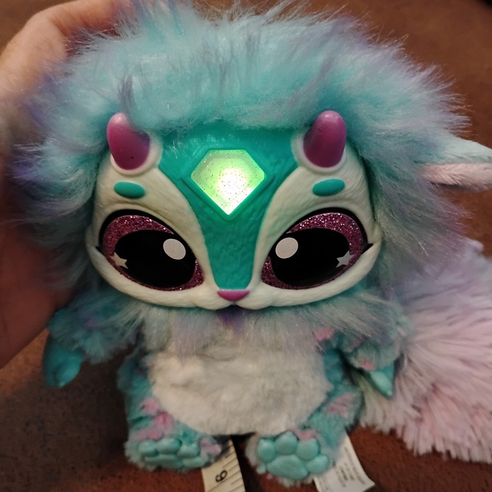 Magic Mixies Magical Misting Interactive Pet Blue Plush Doll Lights -13 ...