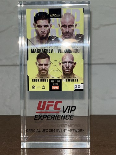 UFC 284 VIP Event Glass Artwork | eBay