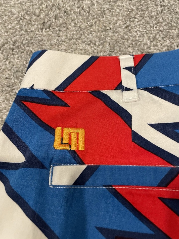 Loudmouth Golf Shorts "Captain USA" Pattern Mens Size 34 | eBay