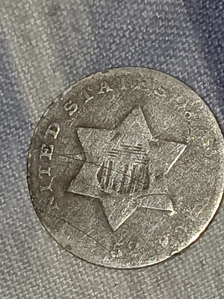 1852 Three Cent Silver Piece Original Coin 3c Antique US Collection | eBay