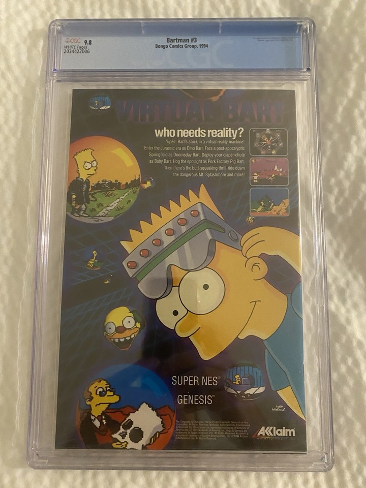Bartman #3 - CGC 9.8 - Bongo Comics 1994 Extremely Low Census Count | eBay