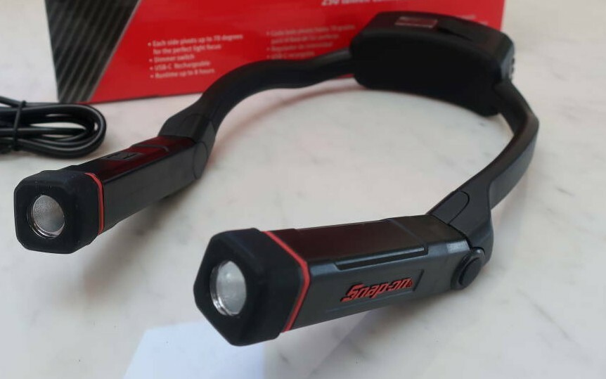Snap on tools 300 lumens NECK or HEAD BAND flexible 2 sides pivot ...