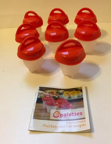 Egglettes Egg Cooker Hard Boiled Eggs without the Shell 8 Egg Cups As ...
