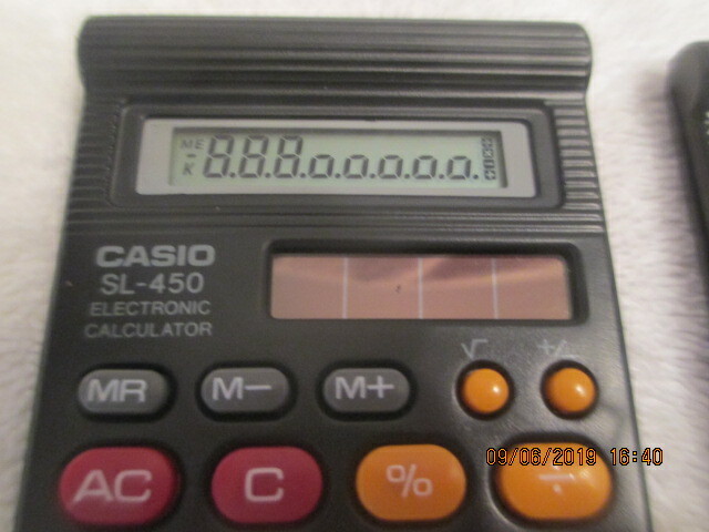 CASIO SL-450 Electronic Calculator Solar Powered Lot of 4 Hard protective case | eBay
