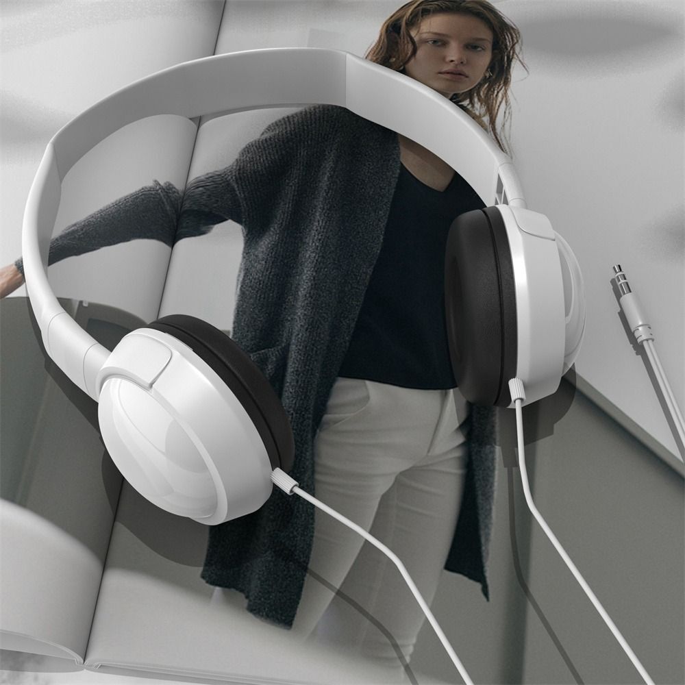 Over Ear Wierd Headphones HiFi Stereo Macaron Headphone 3.5mm Headset ...