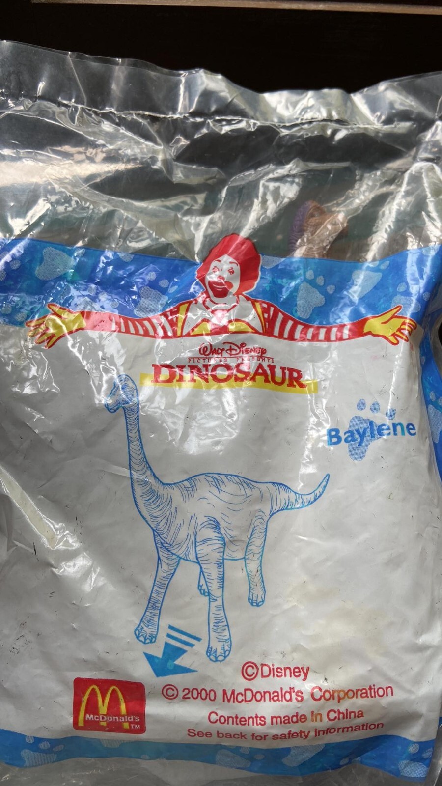 2000 dinosaur baylene happy meal mcdonald TOY unopened hong kong ...