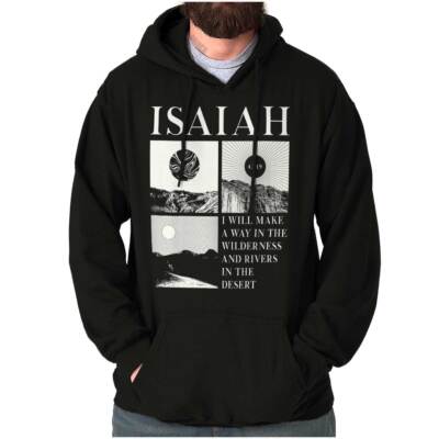 Christian Isaiah Prophet Bible Scripture Hoodie Hooded Sweatshirt Men ...