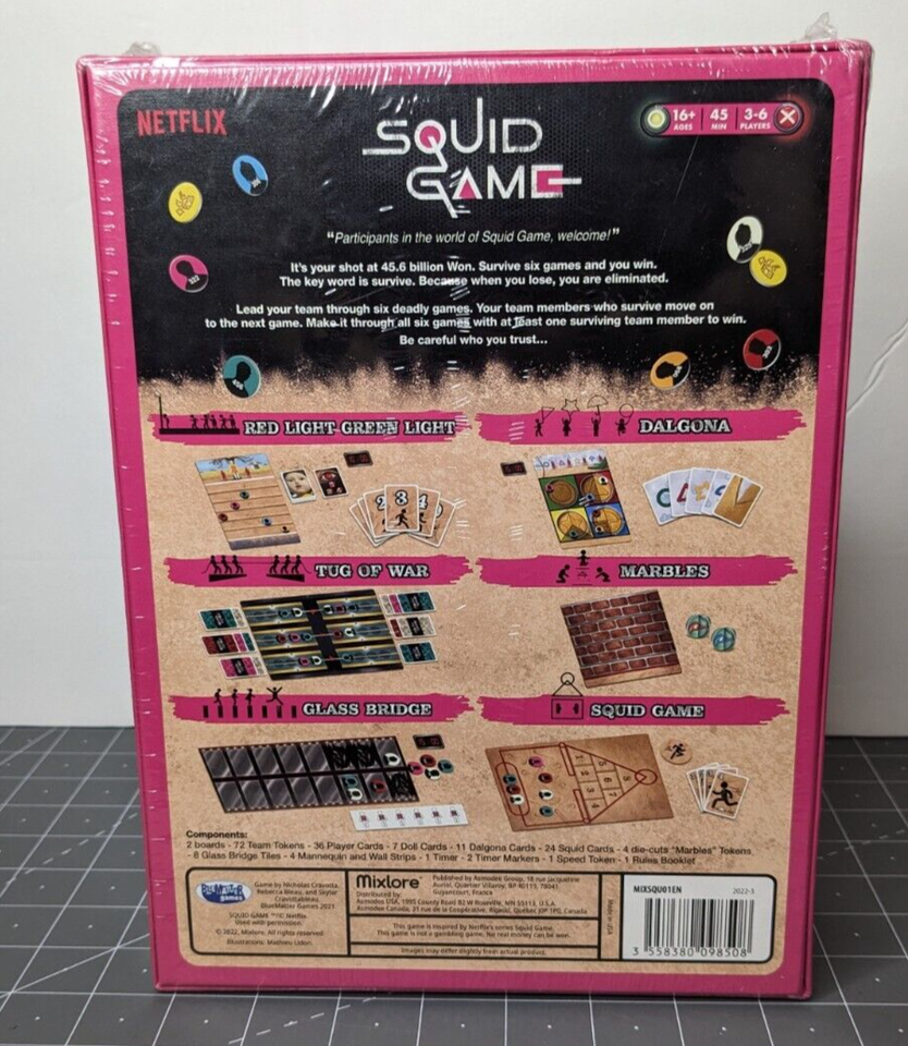 Squid Game: Let the Games Begin - Netflix Board Game NEW/FACTORY SEALED ...