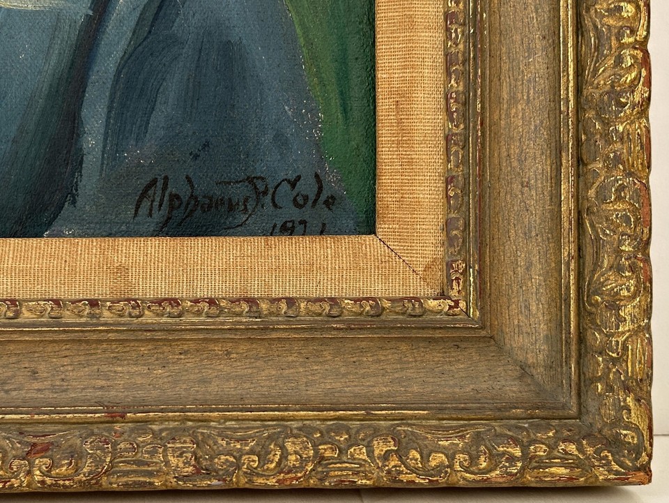 ALPHAEUS PHILEMON COLE 20th c. American NY NJ PORTRAIT OF A YOUNG BOY ...