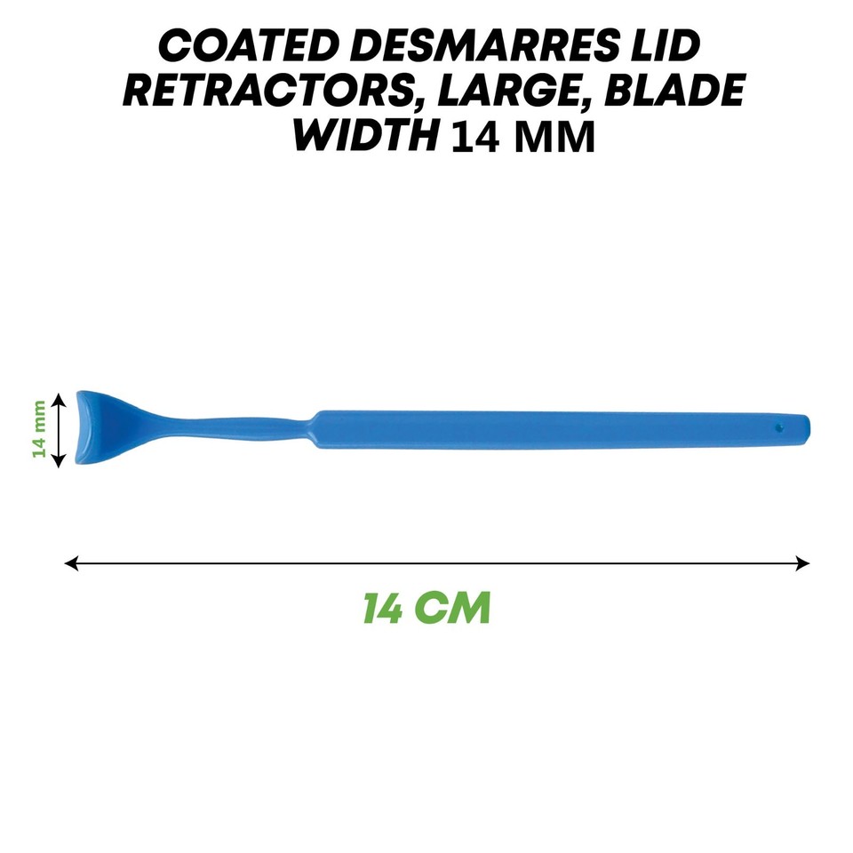 Insulated Desmarres Lid Retractors Large Blade 14 mm Surgical ...
